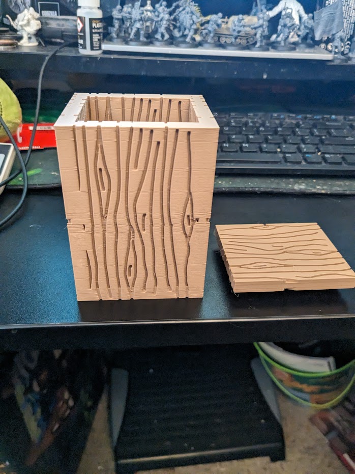 Wood grain storage box by DeathDealer | Download free STL model ...