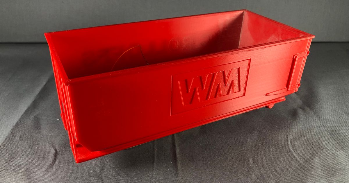 Scale Rolloff Dumpster (Poop Box) by C4 Designs | Download free STL ...