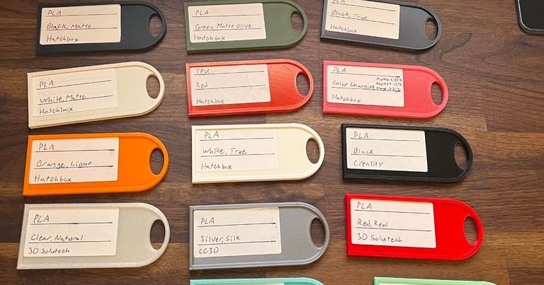 Filament Samples and Box by ATM0123 | Download free STL model ...