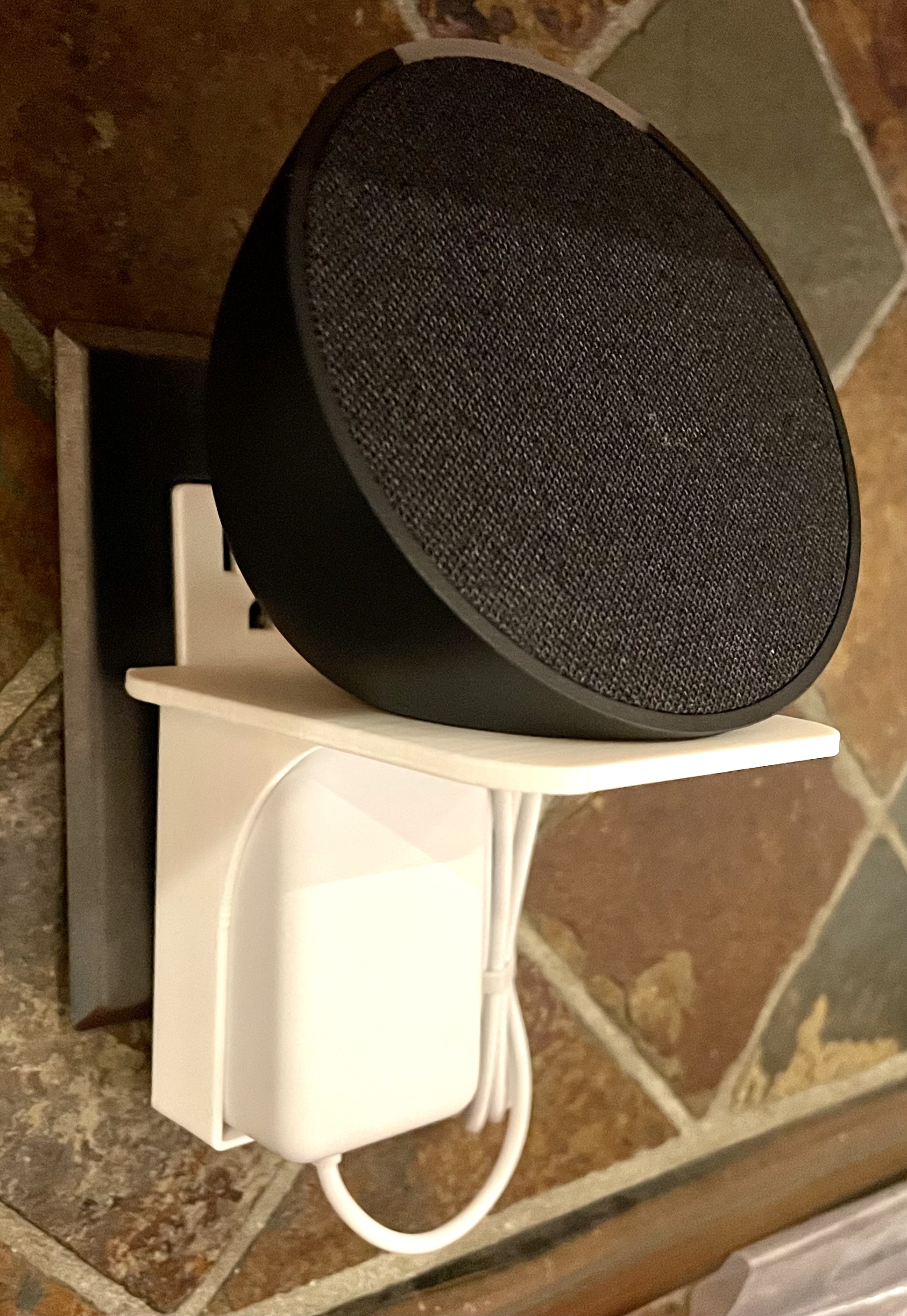 Echo Pop outlet mount by skdill | Download free STL model | Printables.com