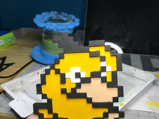 Psyduck Pixel Art by Richofrivia | Download free STL model | Printables.com