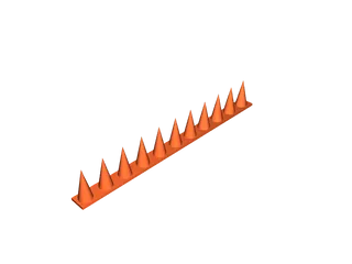 Anti Pigeon Spike by maxhanafi | Download free STL model | Printables.com