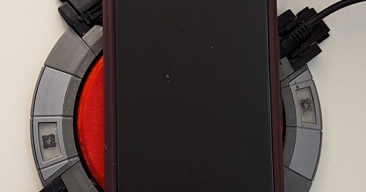 Aperture Science Portal Button Wireless Charger by CharlesAhrens ...