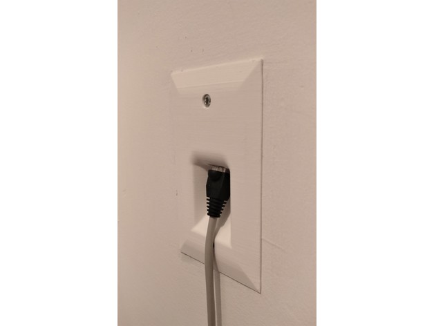 Keystone cover plate for ethernet cable by Beaconman | Download free ...