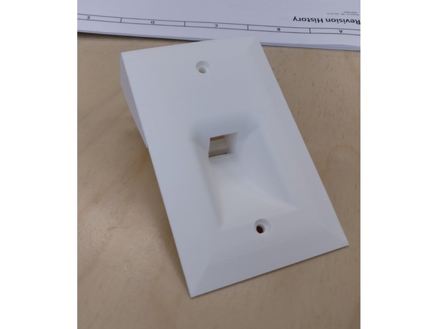 Keystone cover plate for ethernet cable by Beaconman | Download free ...