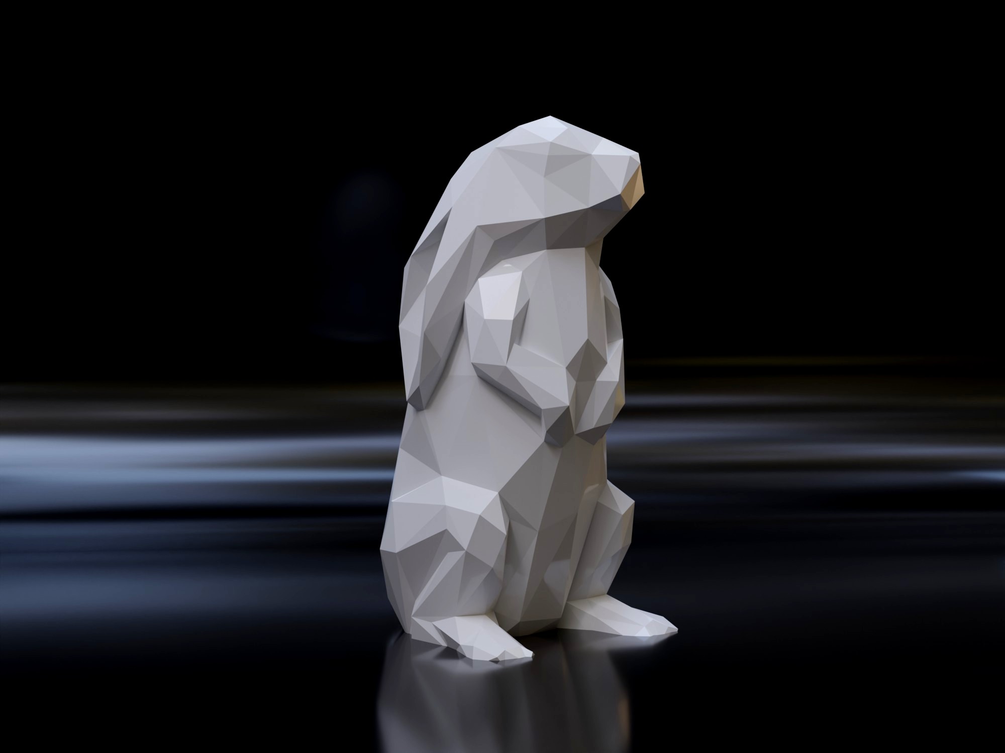 Low poly rabbit by FuzzyRaptor | Download free STL model | Printables.com