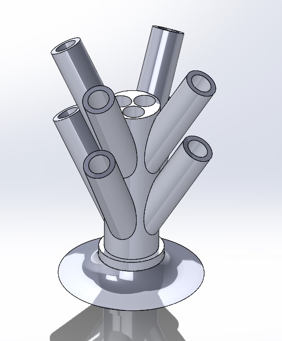 rotatable pencil / brush holder by melzein | Download free STL model ...