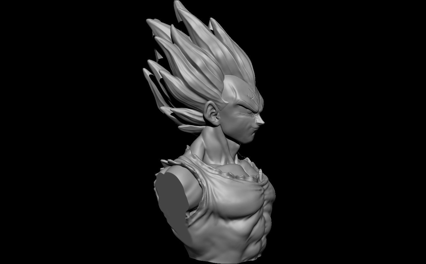 Majin Vegeta Bust by JS-studio | Download free STL model | Printables.com