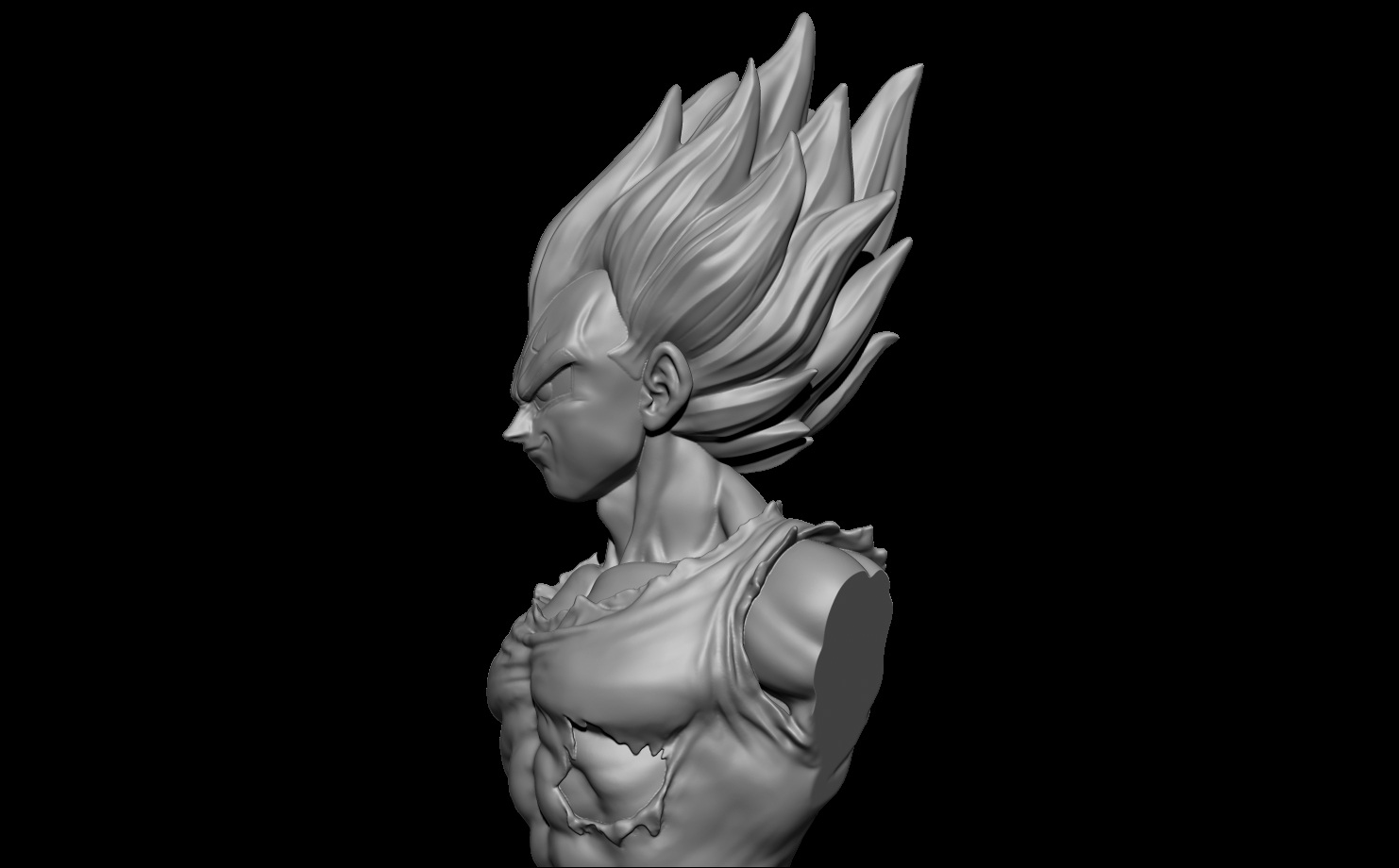 Majin Vegeta Bust by JS-studio | Download free STL model | Printables.com