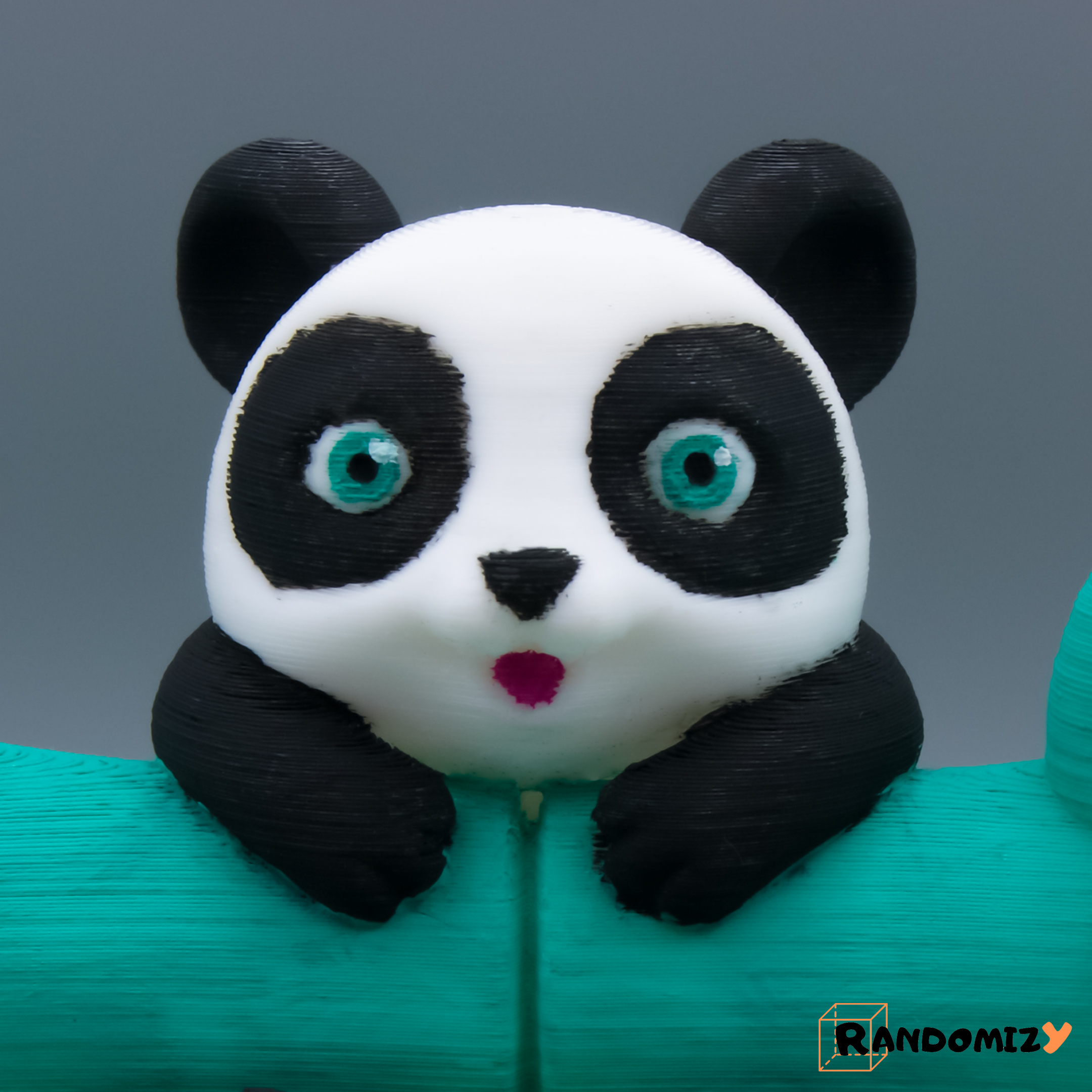 Pochoo The Panda (Smiley) by Randomizy | Printables Store