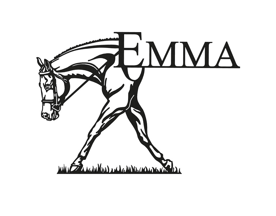 Horse & Name by DickF | Download free STL model | Printables.com