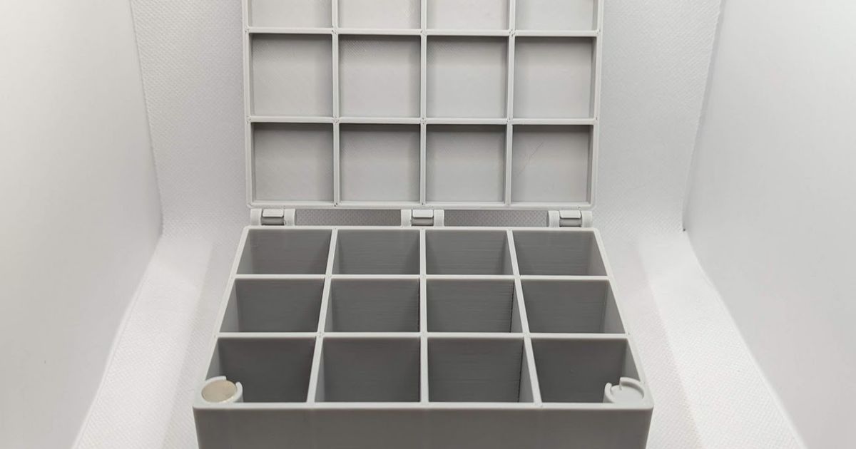 Parametric Hinged Box With Dividers and Magnetic Closure by MadMax ...