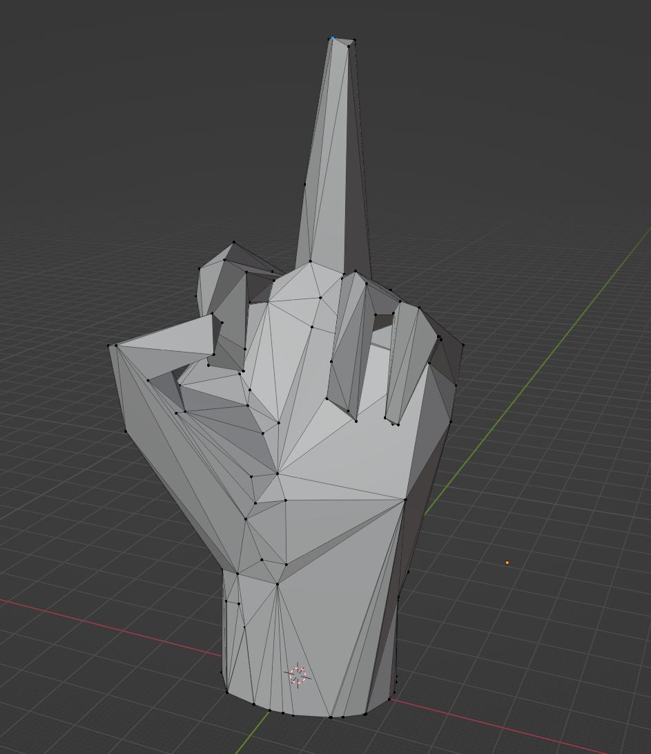 Low Poly Middle Finger par SW3D | Téléchargez gratuitement un modèle ...