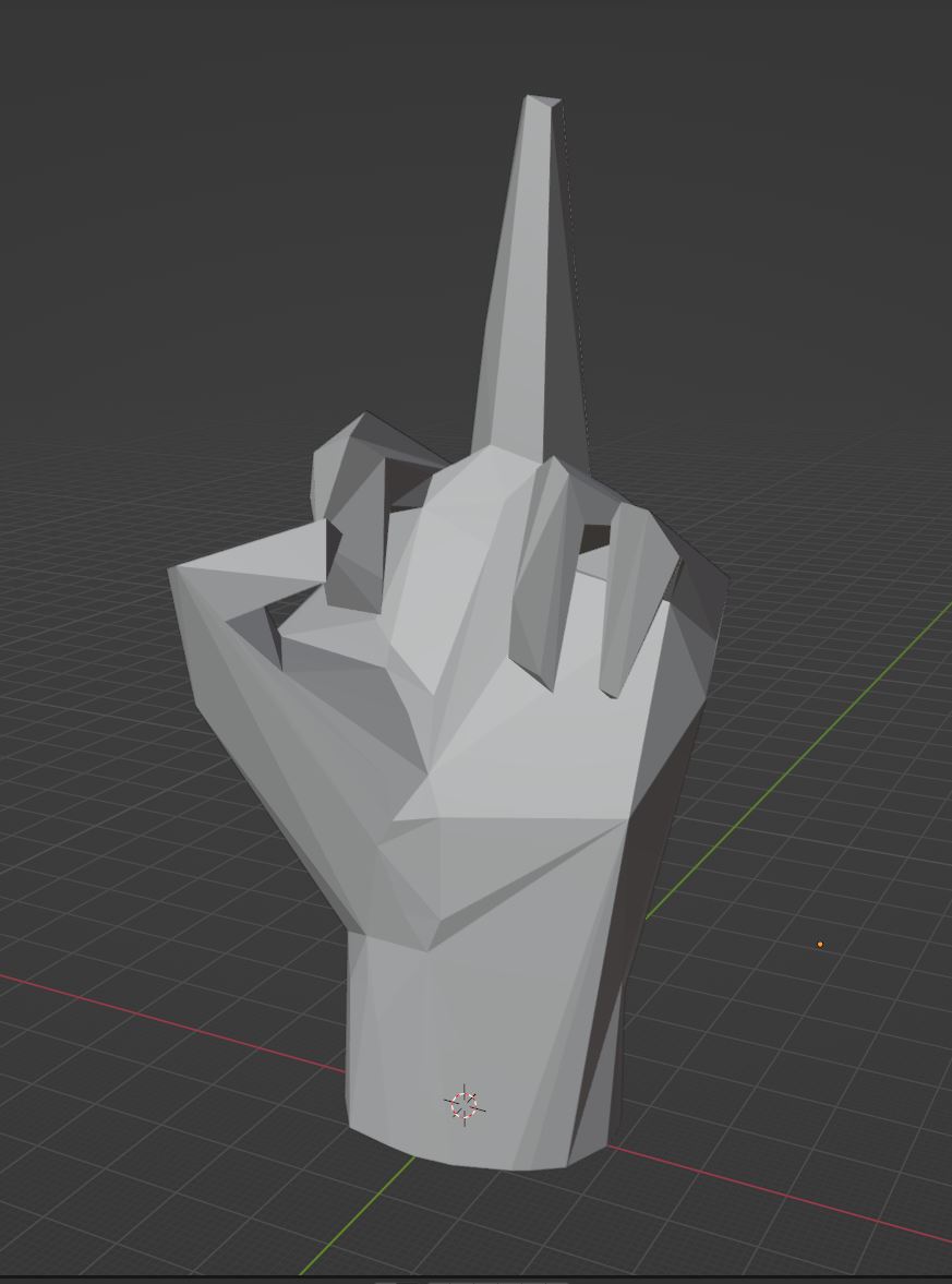 Low Poly Middle Finger par SW3D | Téléchargez gratuitement un modèle ...