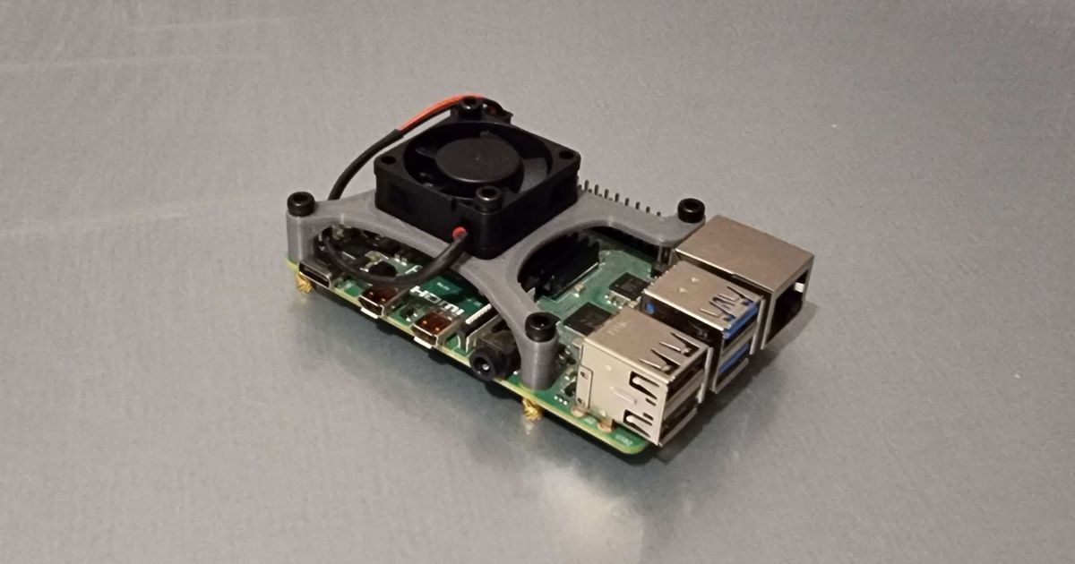 Raspberry Pi 30mm Fan Mount by Maxstupo | Download free STL model ...