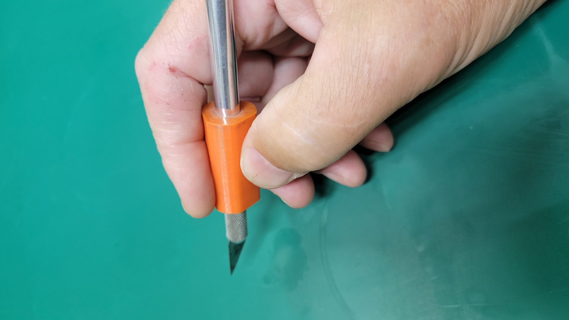 Ergonomic Pen & Exacto holder by olendorf | Download free STL model ...