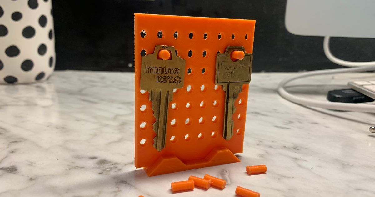 Mini Peg-Board by Mr. Purple | Download free STL model | Printables.com