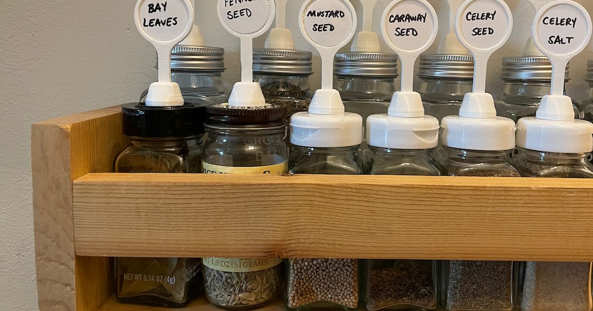 Spice Jar Labels by ThomPatterson | Download free STL model ...