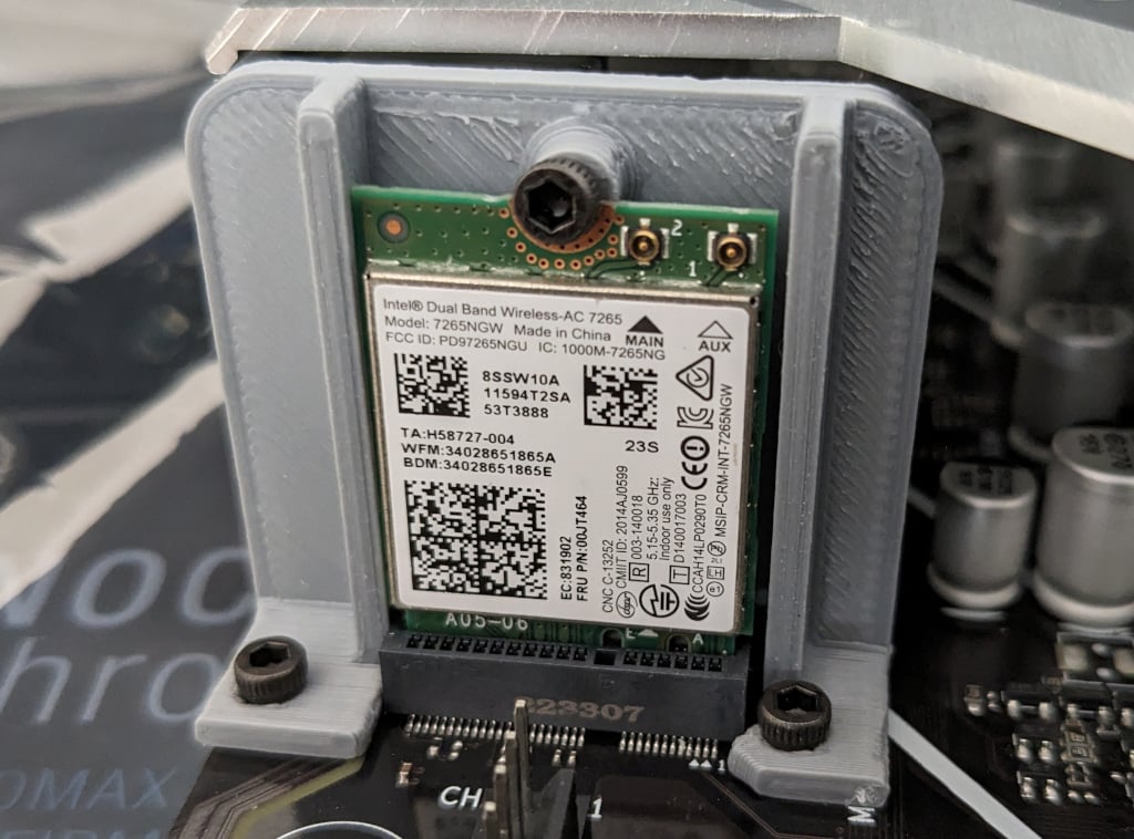 Asus Prime X670-P vertical M.2 Key E bracket by ecsv | Download free ...