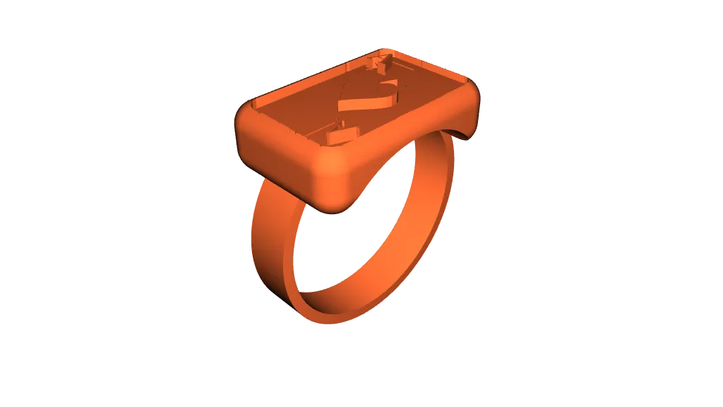 Spades Ring by Engineer5819 | Download free STL model | Printables.com