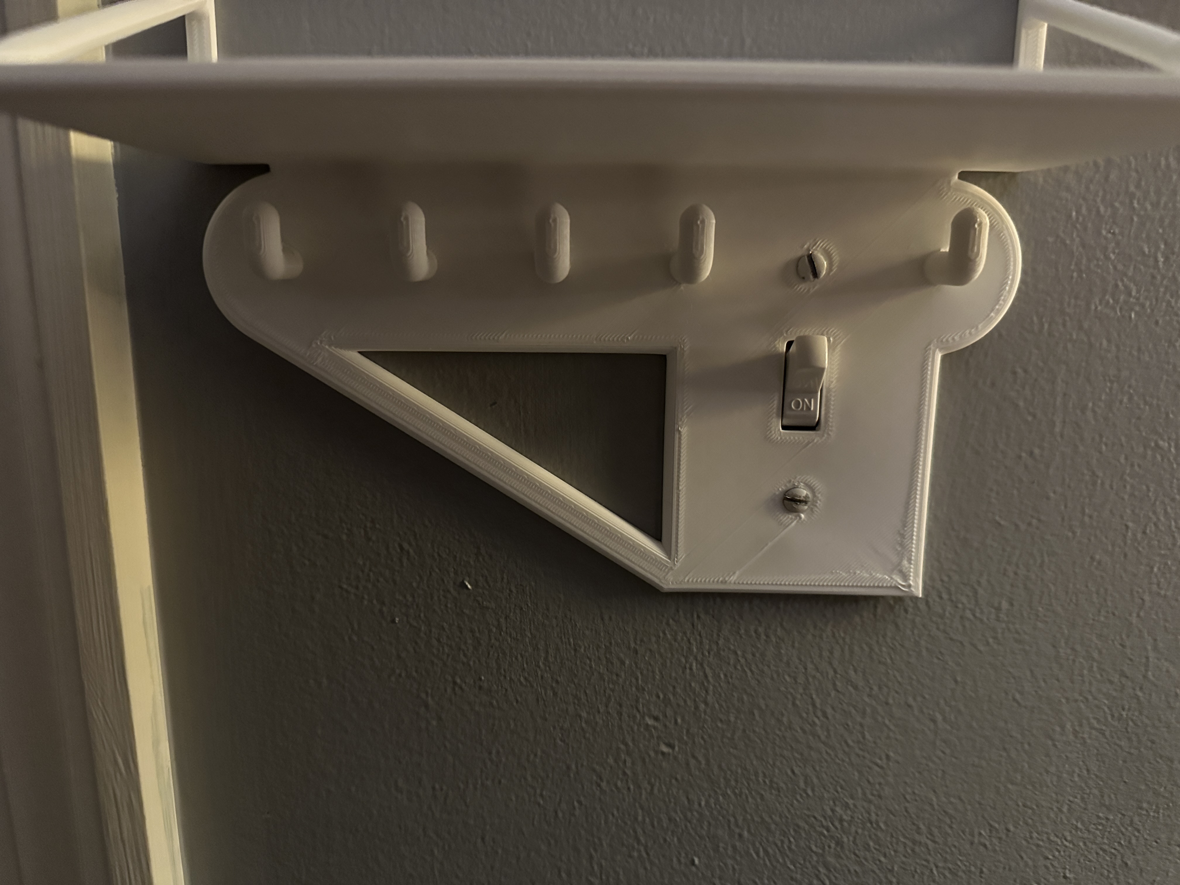 Light Switch Cover With Hooks and Shelf by GamerGuy95 | Download free ...