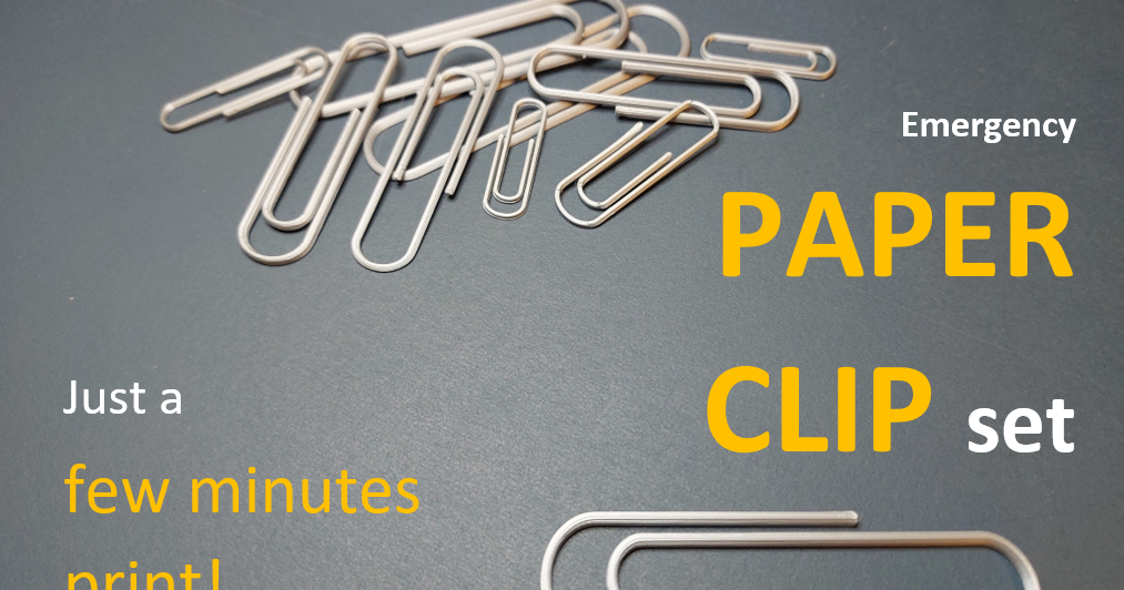 Office Paper Clip - few minutes print! by meet | Download free STL ...