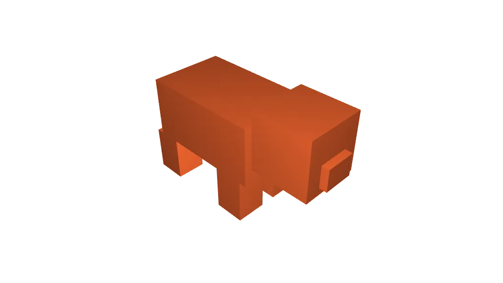 Minecraft pig by Burgir | Download free STL model | Printables.com
