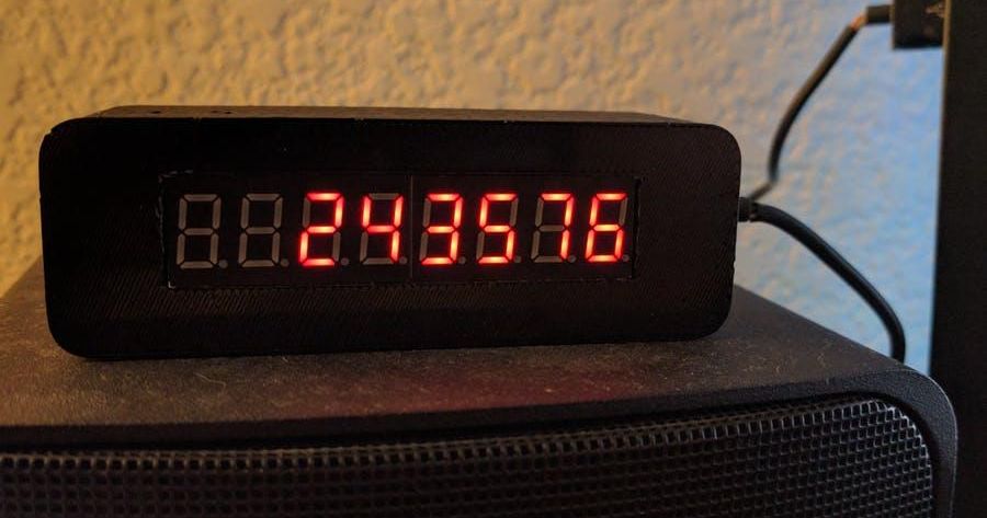 MAX7219 8-digit display enclosure by colinodell | Download free STL ...