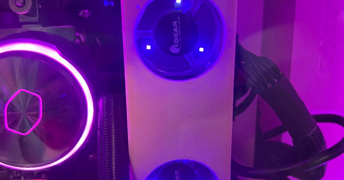 Dual 40mm Fan PC Ram Cooler by Blake3DPrinting | Download free STL ...