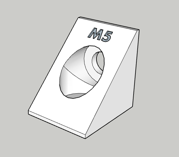 Triangle Bracket 20mm M5 hole by Panitarn Boontarig | Download free STL ...
