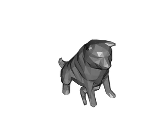 Balltze (Cheems) low poly by ThreeD Doc | Download free STL model ...