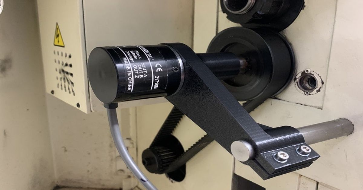 Spindle Encoder Mount and Coupling by GreatOldOne | Download free STL ...