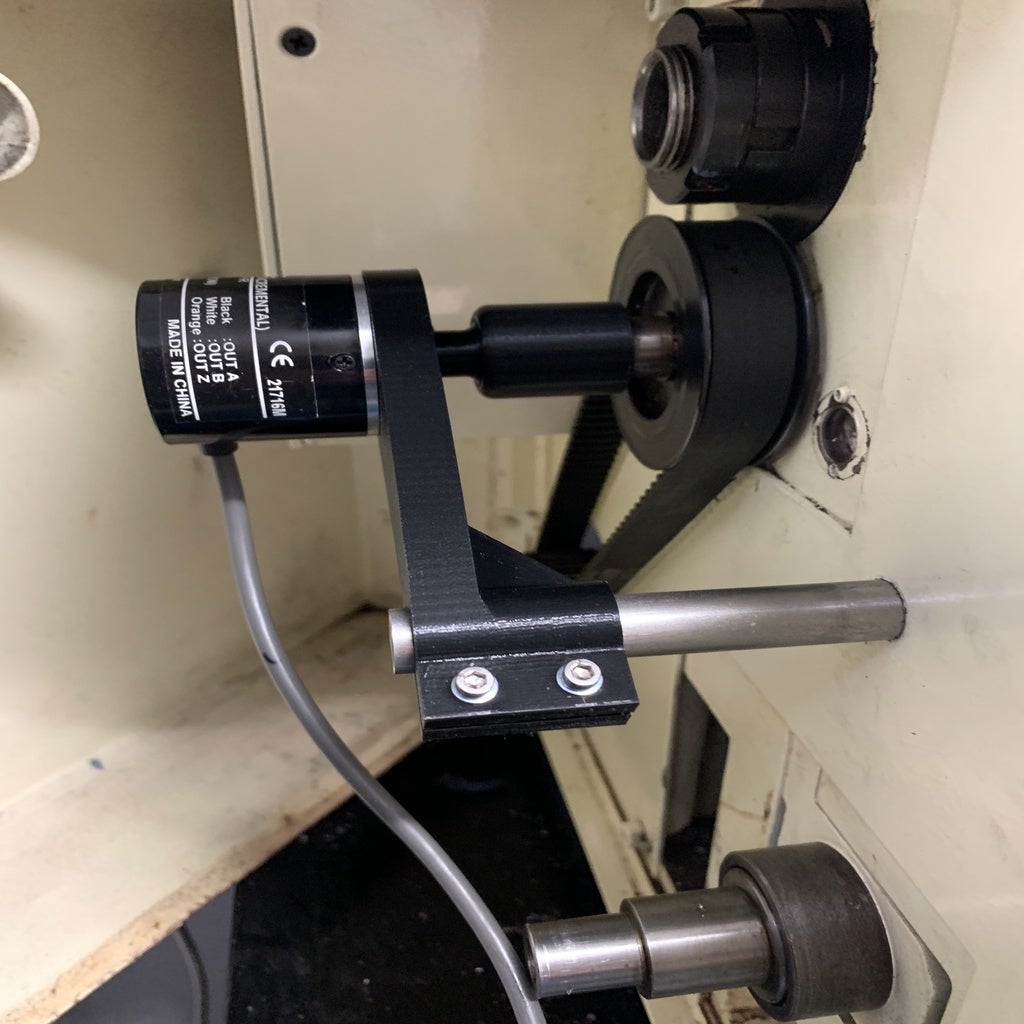 Spindle Encoder Mount and Coupling by GreatOldOne | Download free STL ...