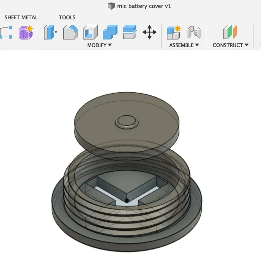 Mitutoyo Micrometer Battery Cover by GreatOldOne | Download free STL ...