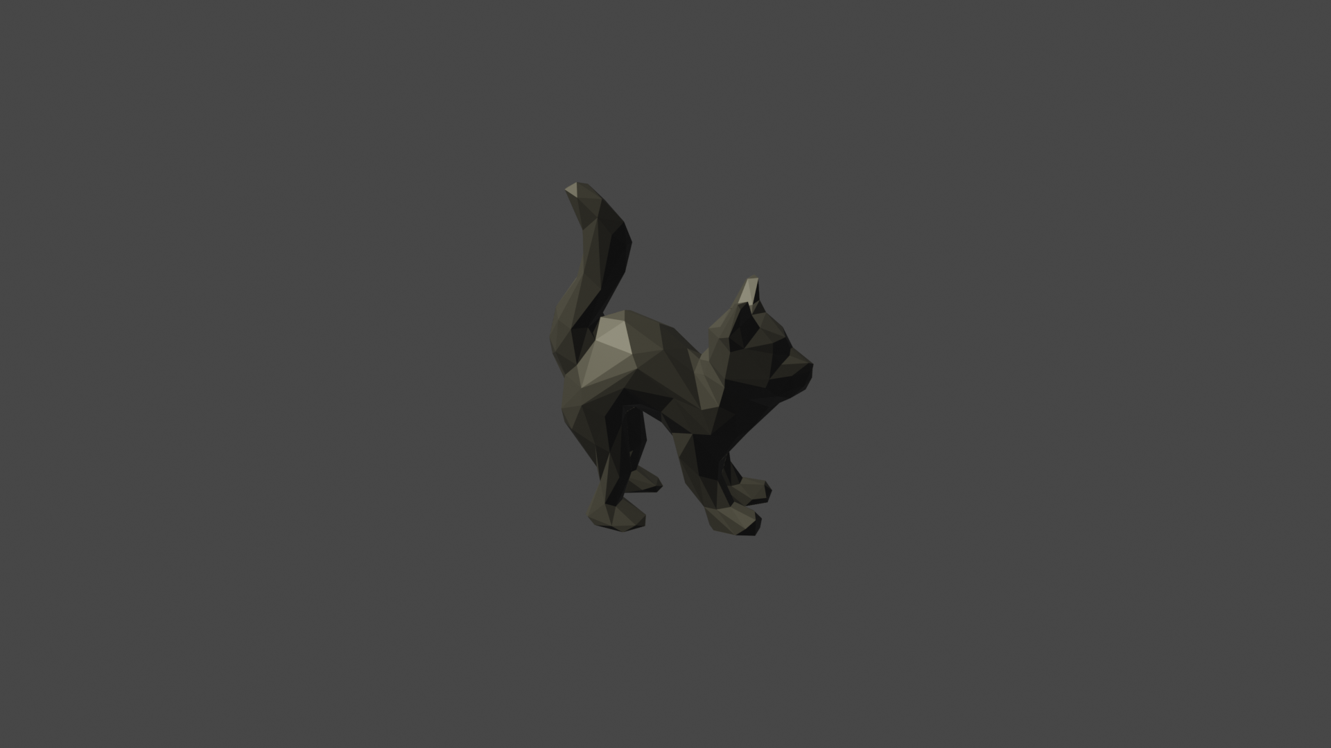 lowpoly cat by b346 | Download free STL model | Printables.com