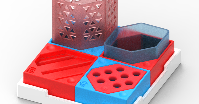Mini-Organizer by wolf3D | Download free STL model | Printables.com