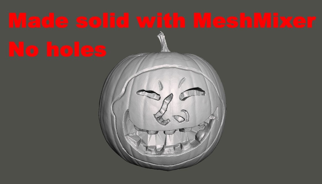 Halloween Pumpkin With Face (3D Scan) by 3DWP | Download free STL model ...