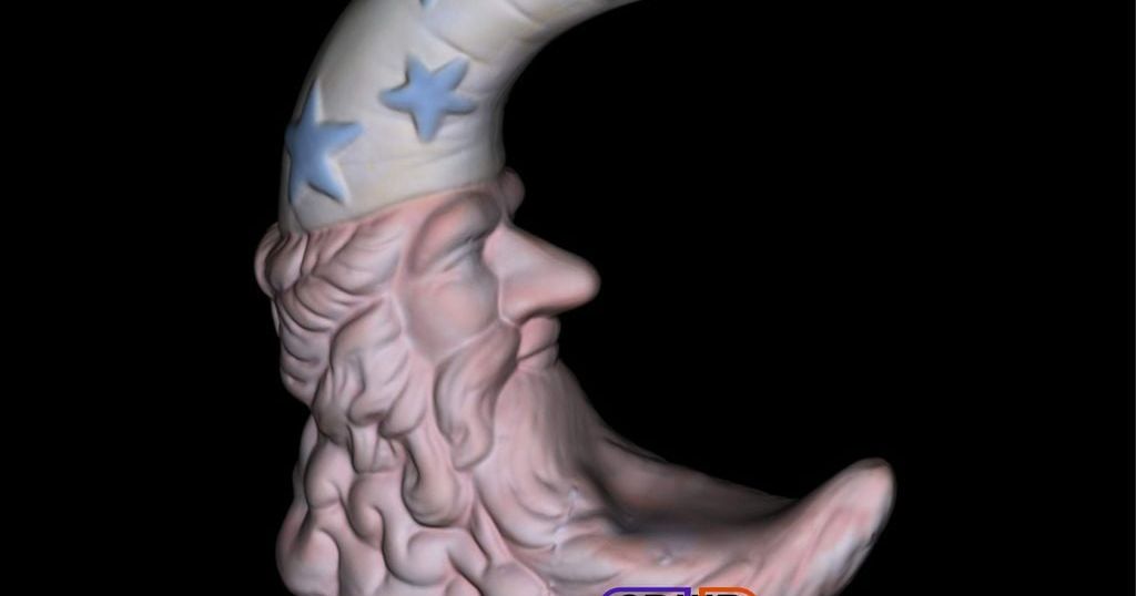 Moon Figurine (Statue 3D Scan) by 3DWP | Download free STL model ...