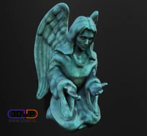 Contemplating Angel Sculpture (Statue 3D Scan) by 3DWP | Download free ...