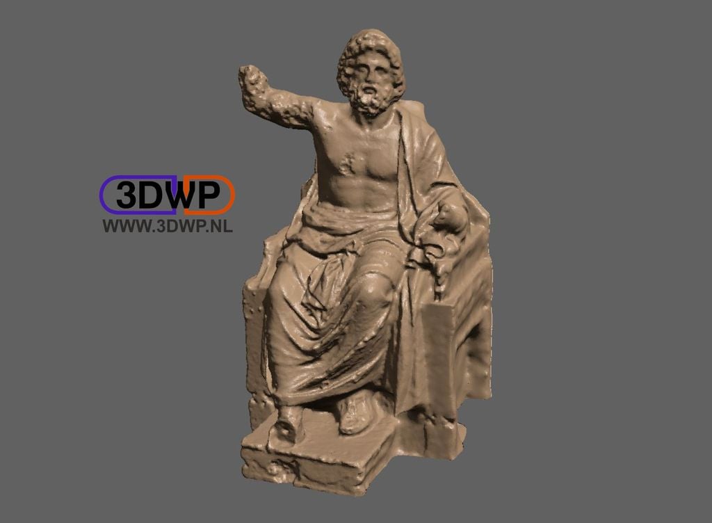 Zeus Sculpture (Statue 3D Scan) by 3DWP | Download free STL model ...