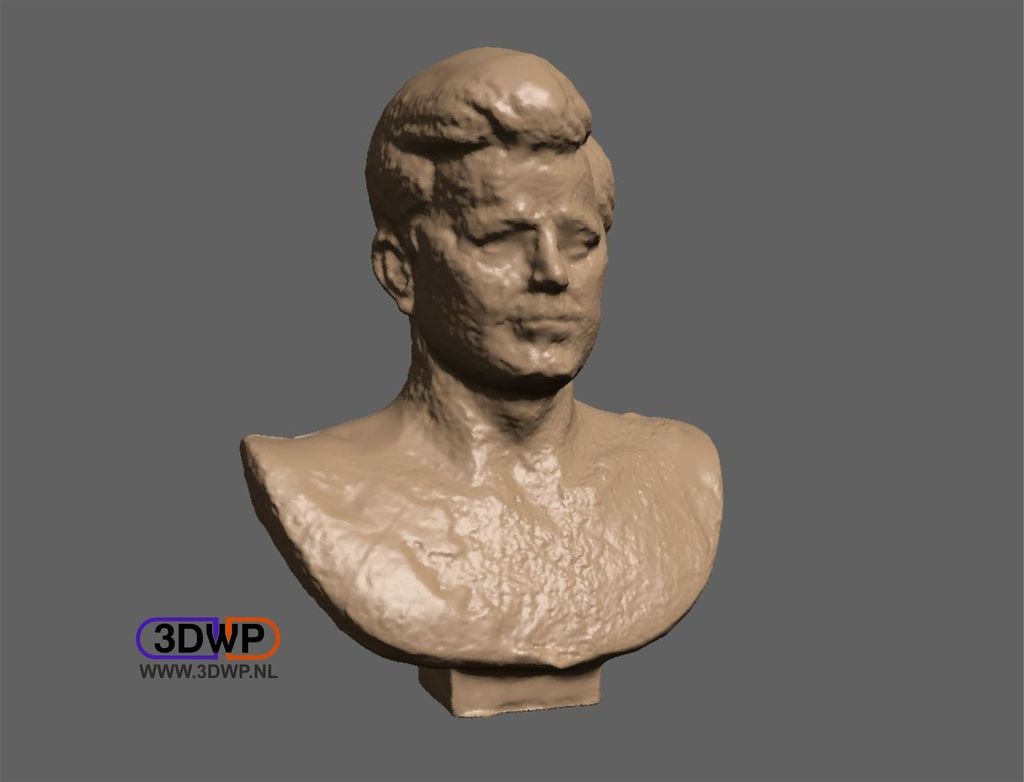 John F. Kennedy Bust (JFK statue 3D Scan) by 3DWP | Download free STL ...
