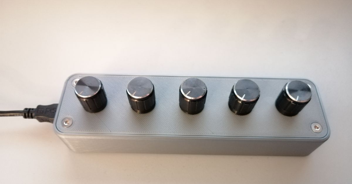 Volume Knob Controller for PC (deej) by Nokedli | Download free STL ...