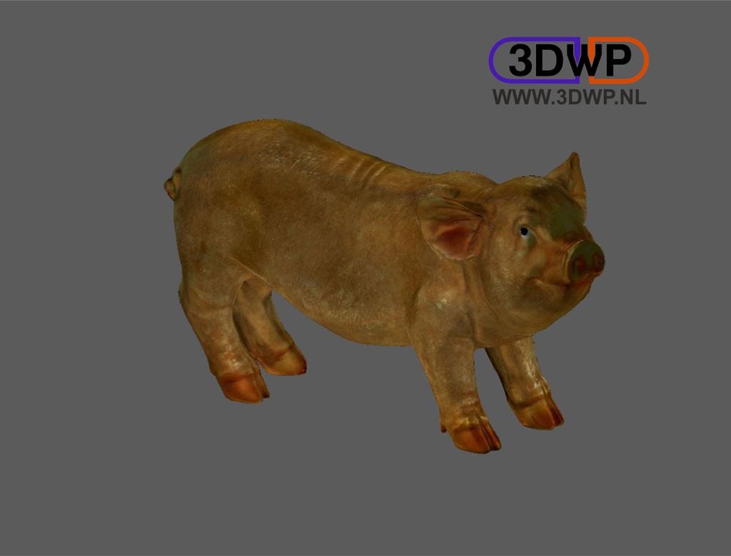 Pig Sculpture 3D Scan by 3DWP | Download free STL model | Printables.com