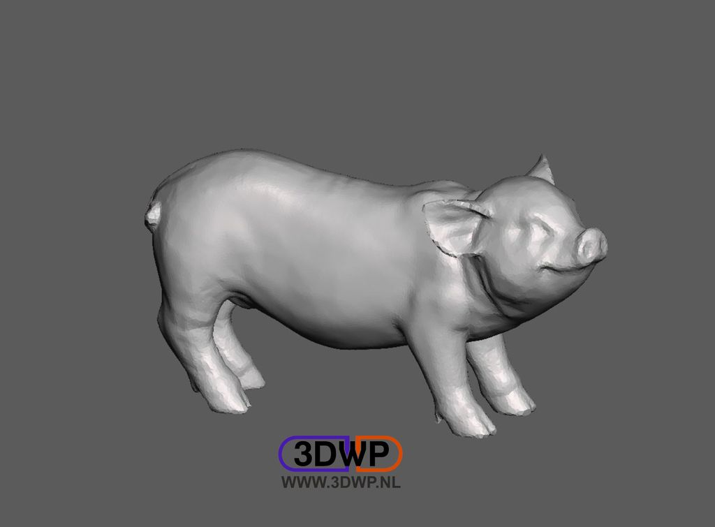 Pig Sculpture 3D Scan by 3DWP | Download free STL model | Printables.com