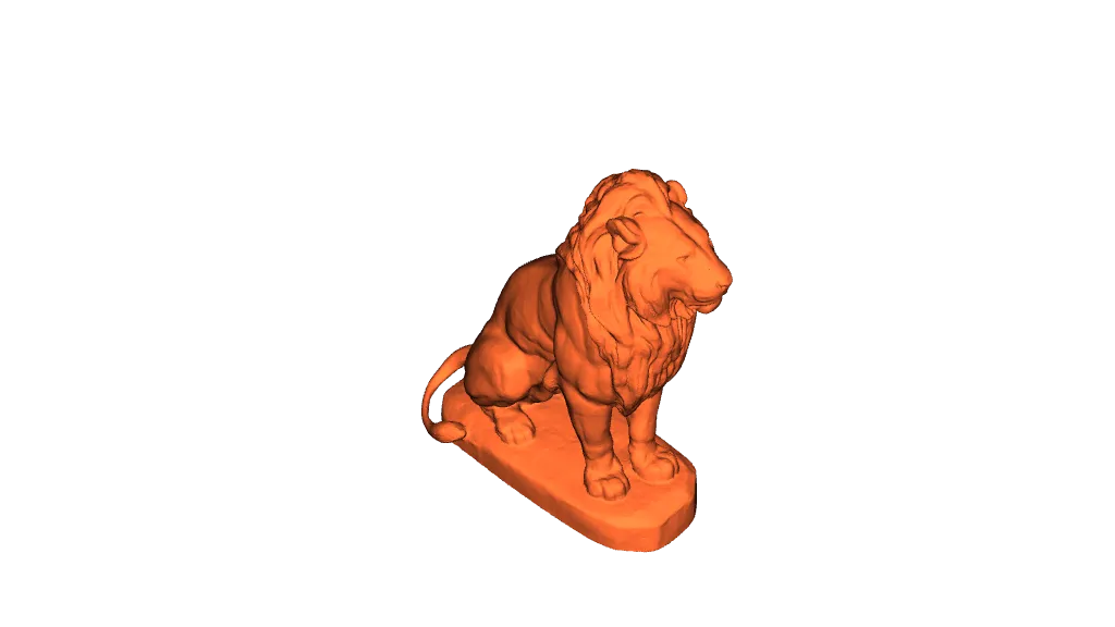 Sitting Lion Sculpture by 3DWP | Download free STL model | Printables.com