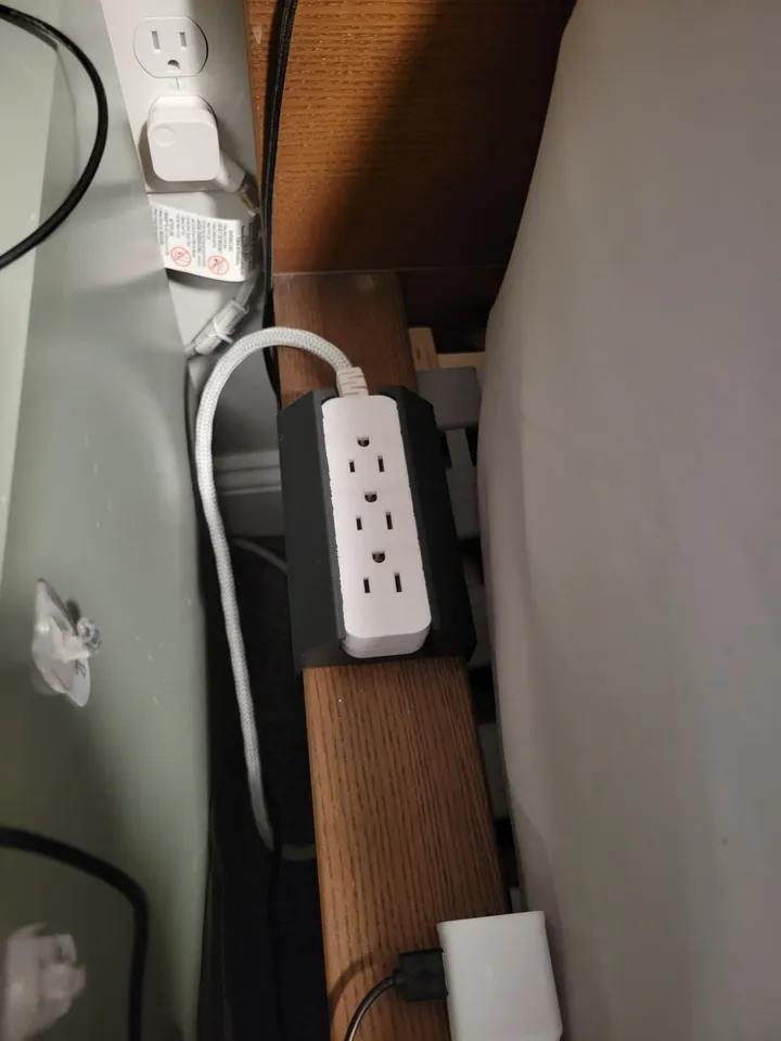 Parametric Bedside Power Strip Clip for IKEA Bed by Gabe Villegas ...