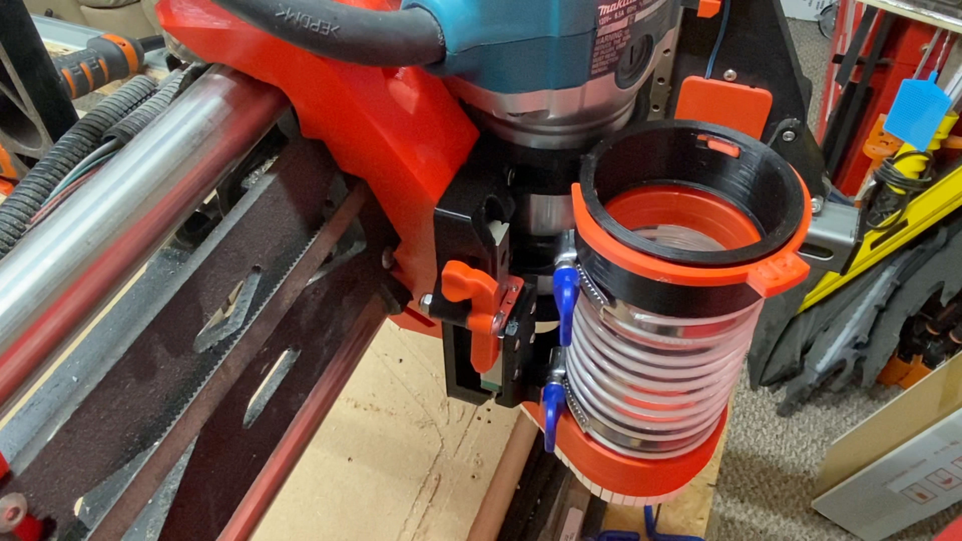 LowRider v3 Floating-Z Dust Shoe and Makita Router Mount, for 2.5-inch ...