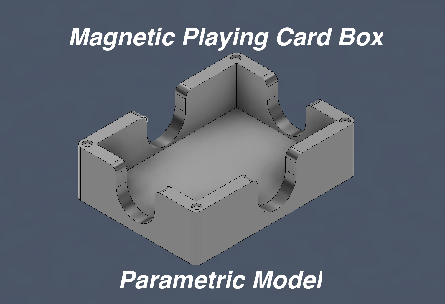 Magnetic Playing Card Holder Box by Jundy | Download free STL model ...