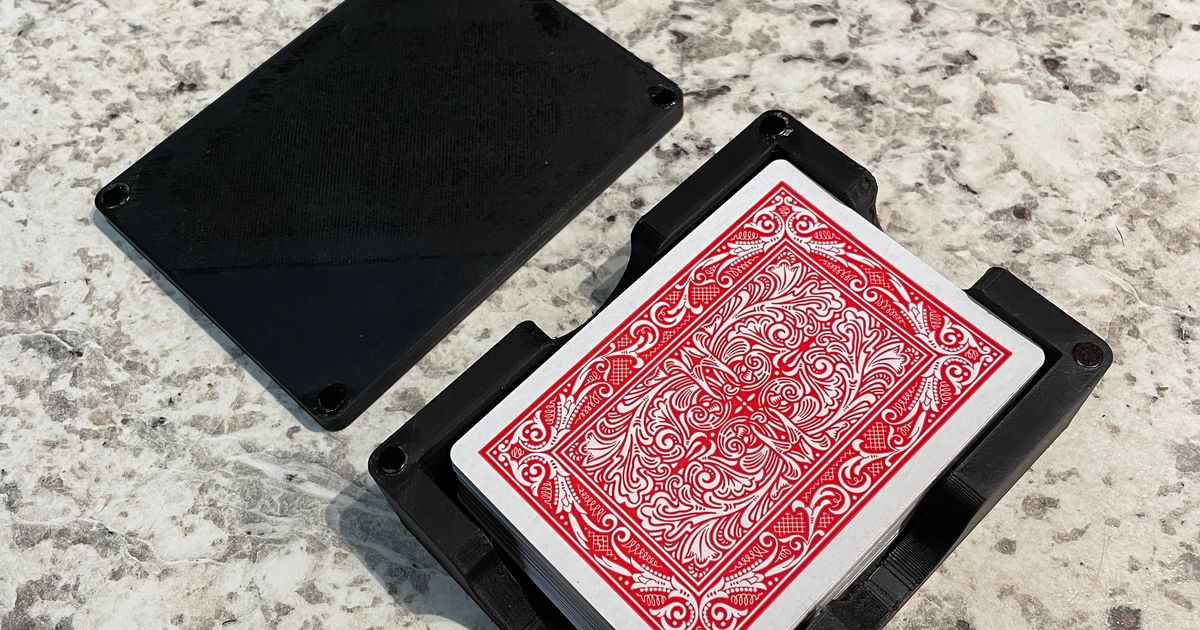 Magnetic Playing Card Holder Box by Jundy | Download free STL model ...