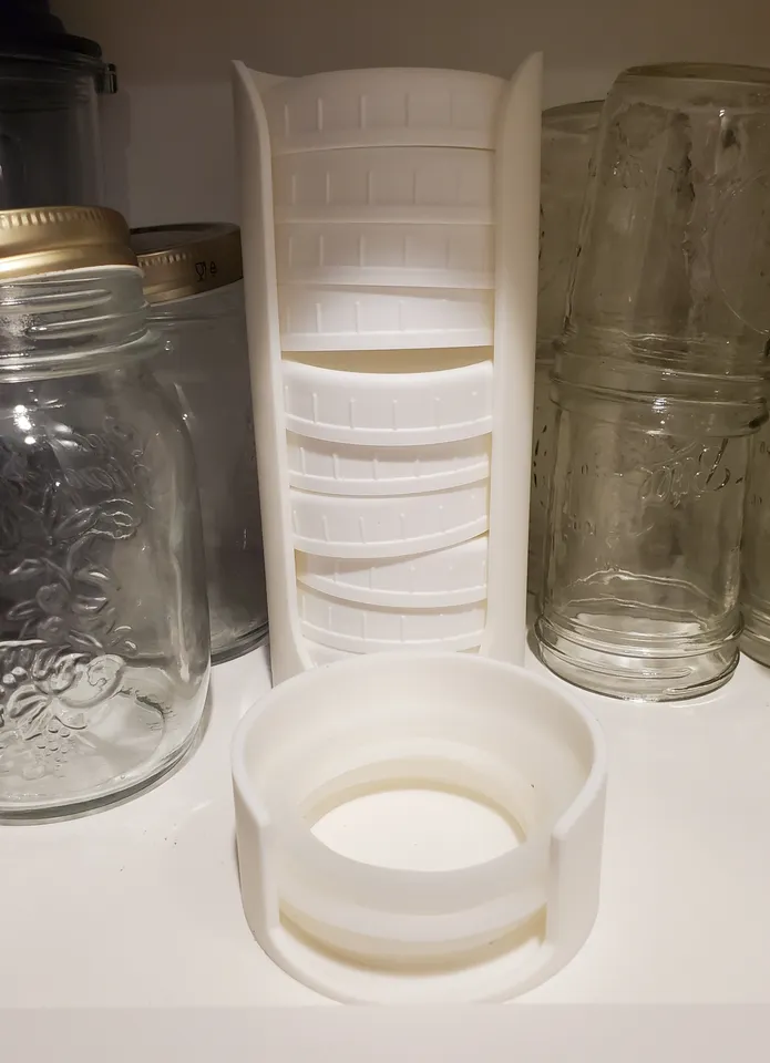 Ball/Mason Jar Lid Holder by John Fetzik | Download free STL model ...